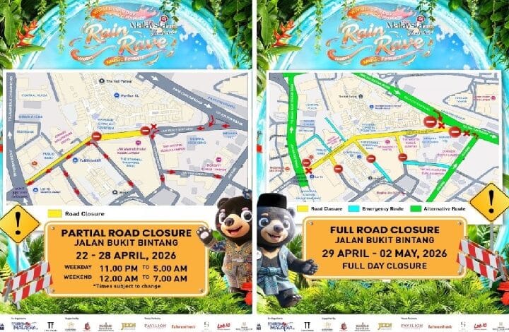 Bukit Bintang Traffic Disruptions Scheduled Ahead of Labour Day ...